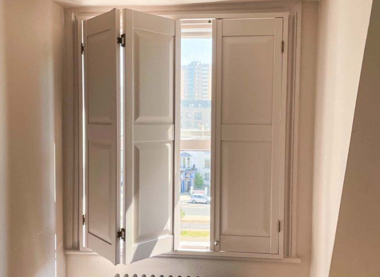 Solid Panel Shutters - Wood Plantation Windows